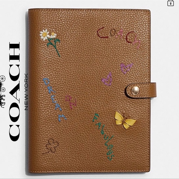 Coach | Office | Coach Notebook With Diary Embroidery Nwt | Poshmark